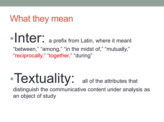 Intertextuality | PPTX