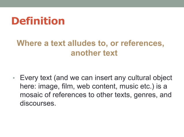 Intertextuality | PPTX