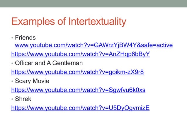 Intertextuality | PPTX