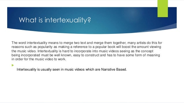 Intertextuality