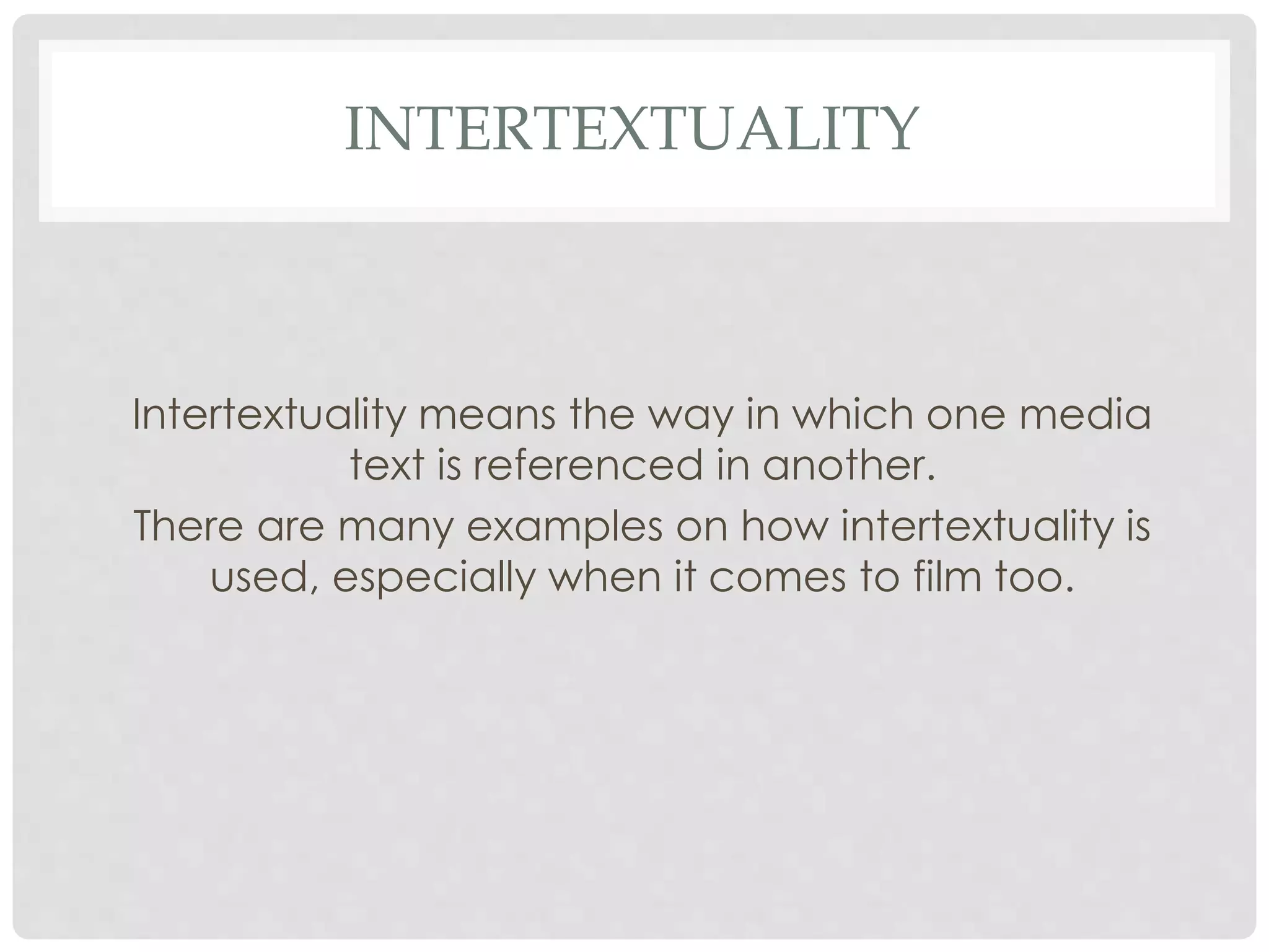 Intertextuality | PPT