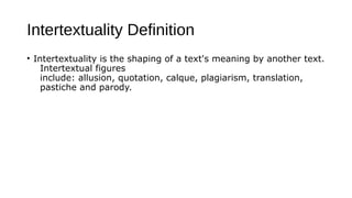 Intertextuality within media | PPT