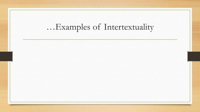 Intertextuality | PPT
