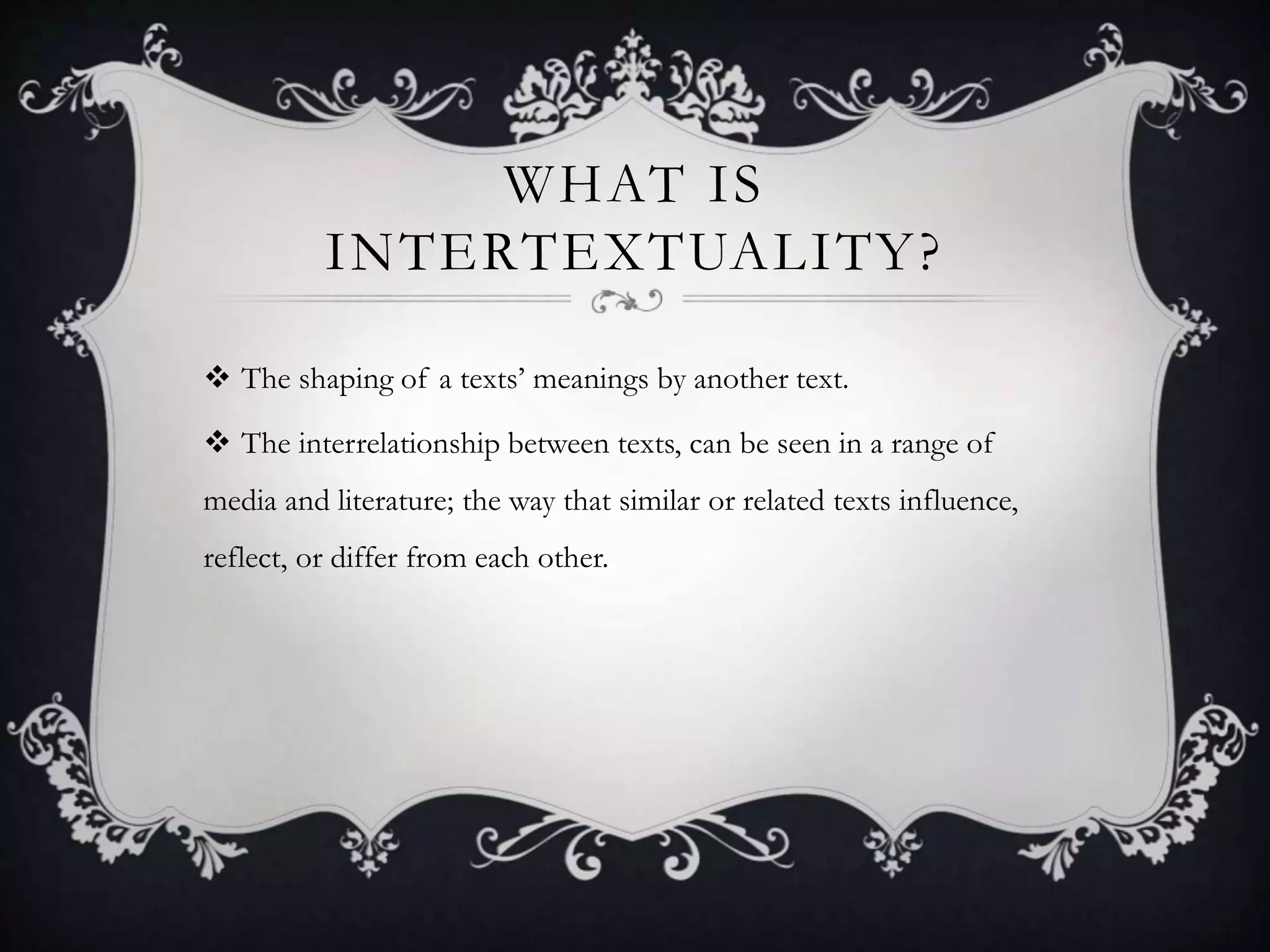 Intertextuality | PPTX