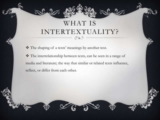 Intertextuality | PPTX