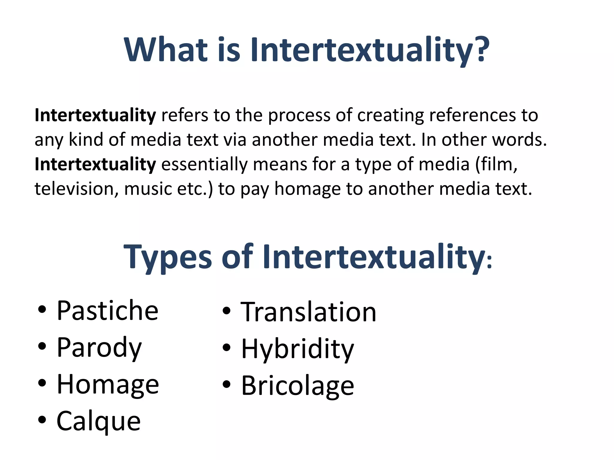 Intertextuality | PPT