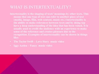 Intertextuality | PPTX | Contemporary Hits/Pop/Top 40 | Music