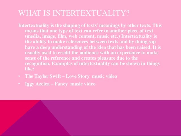 Intertextuality