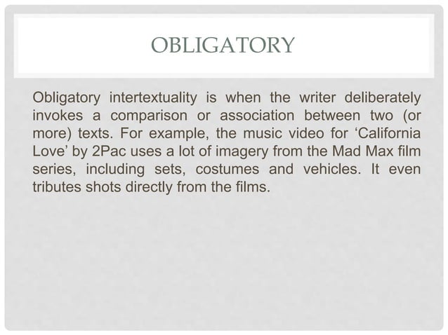 Intertextuality | PPTX | Movies | Entertainment