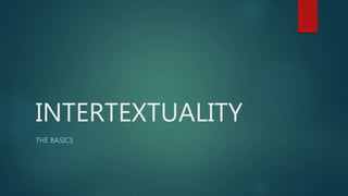 Intertextuality | PPTX