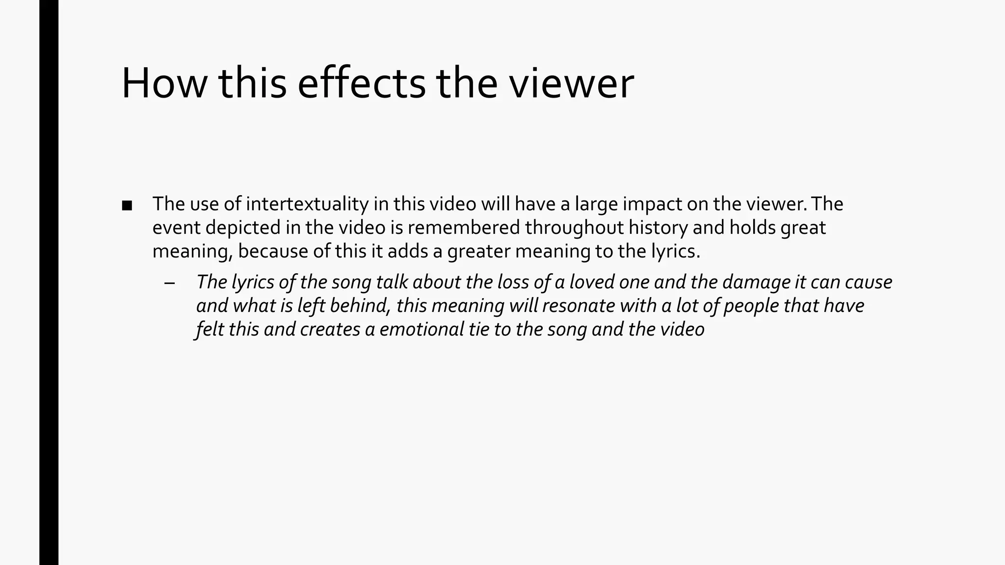 Intertextuality in music videos | PPTX