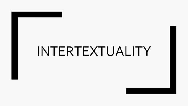Intertextuality in music videos | PPTX