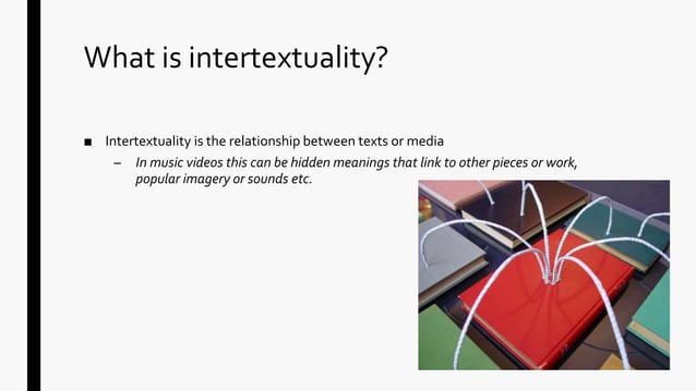 Intertextuality in music videos | PPTX
