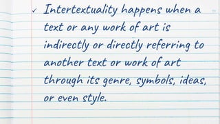 Intertextuality.pptx proposals research | PPTX