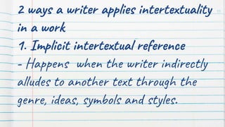 Intertextuality.pptx proposals research | PPTX