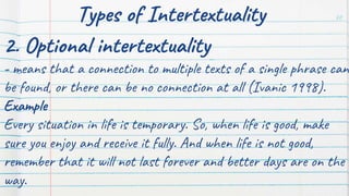 Intertextuality.pptx proposals research | PPTX