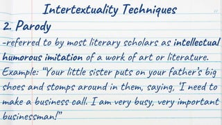 Intertextuality.pptx proposals research | PPTX