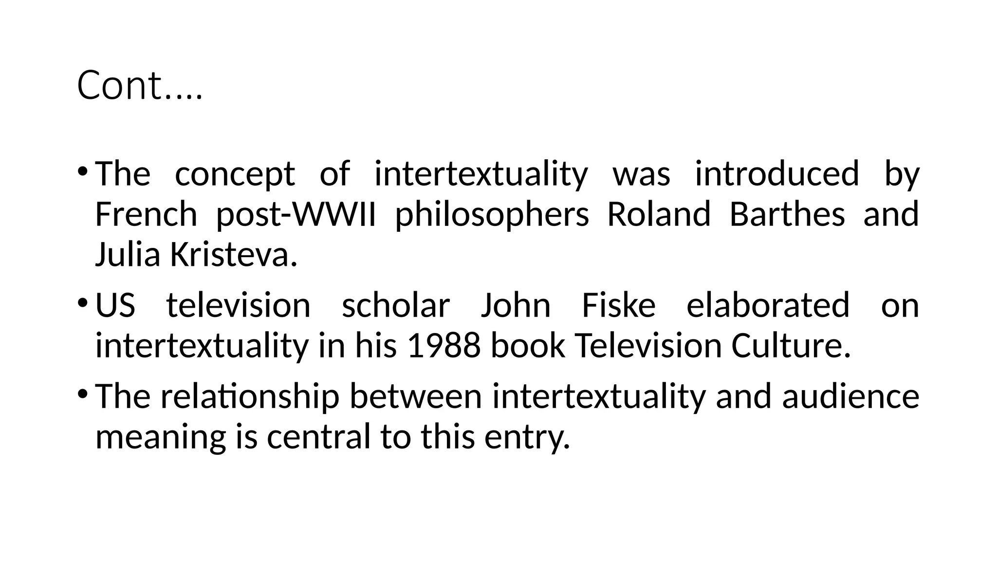 THE CONCEPT OF INTERTEXTUALITY IN RESEARCH | PPTX