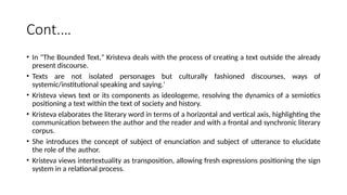 THE CONCEPT OF INTERTEXTUALITY IN RESEARCH | PPT