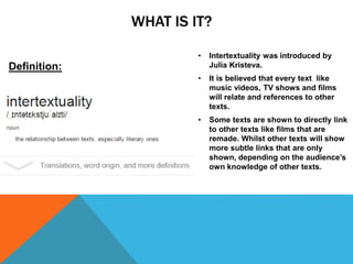 Media Intertextuality | PPTX | Women\'s Clothing | Women\'s Fashion