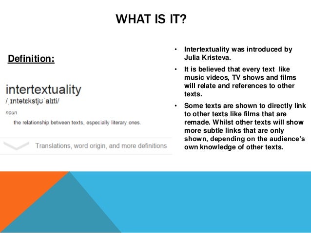 Media Intertextuality