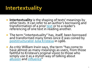 Intertextuality | PPTX