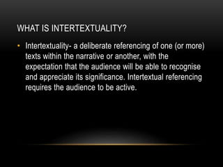 Intertextuality in film | PPT