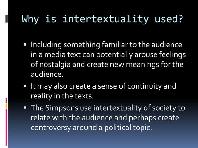Intertextuality in music videos | PPTX