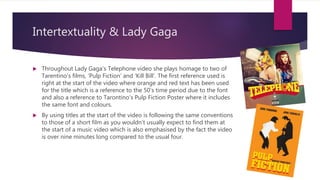 Intertextuality and Postmodernism in Music Videos | PPTX