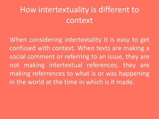 Intertextuality powerpoint | PPTX
