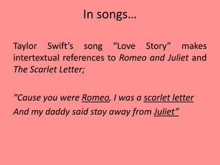 Intertextuality powerpoint | PPTX