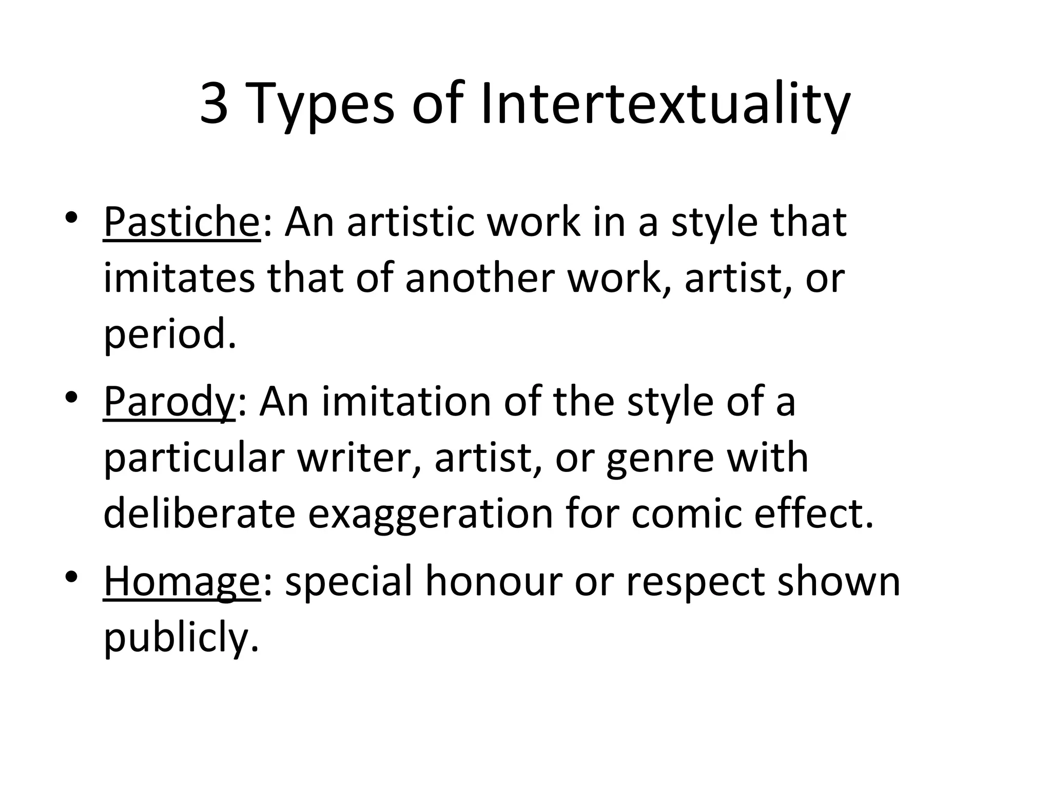 Intertextuality within music videos | PPT