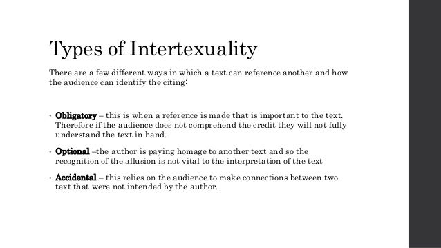 Intertextual referencing