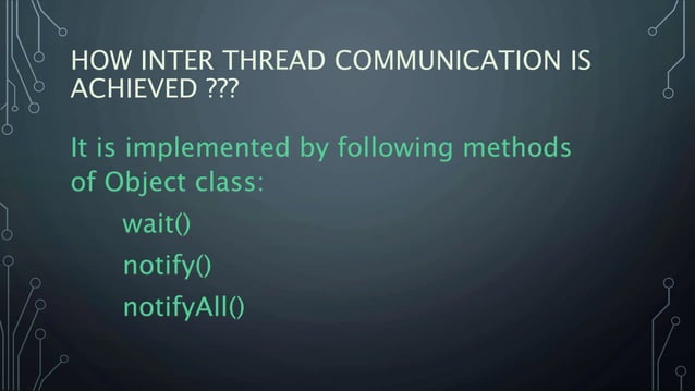 Inter Thread Communication Pptx
