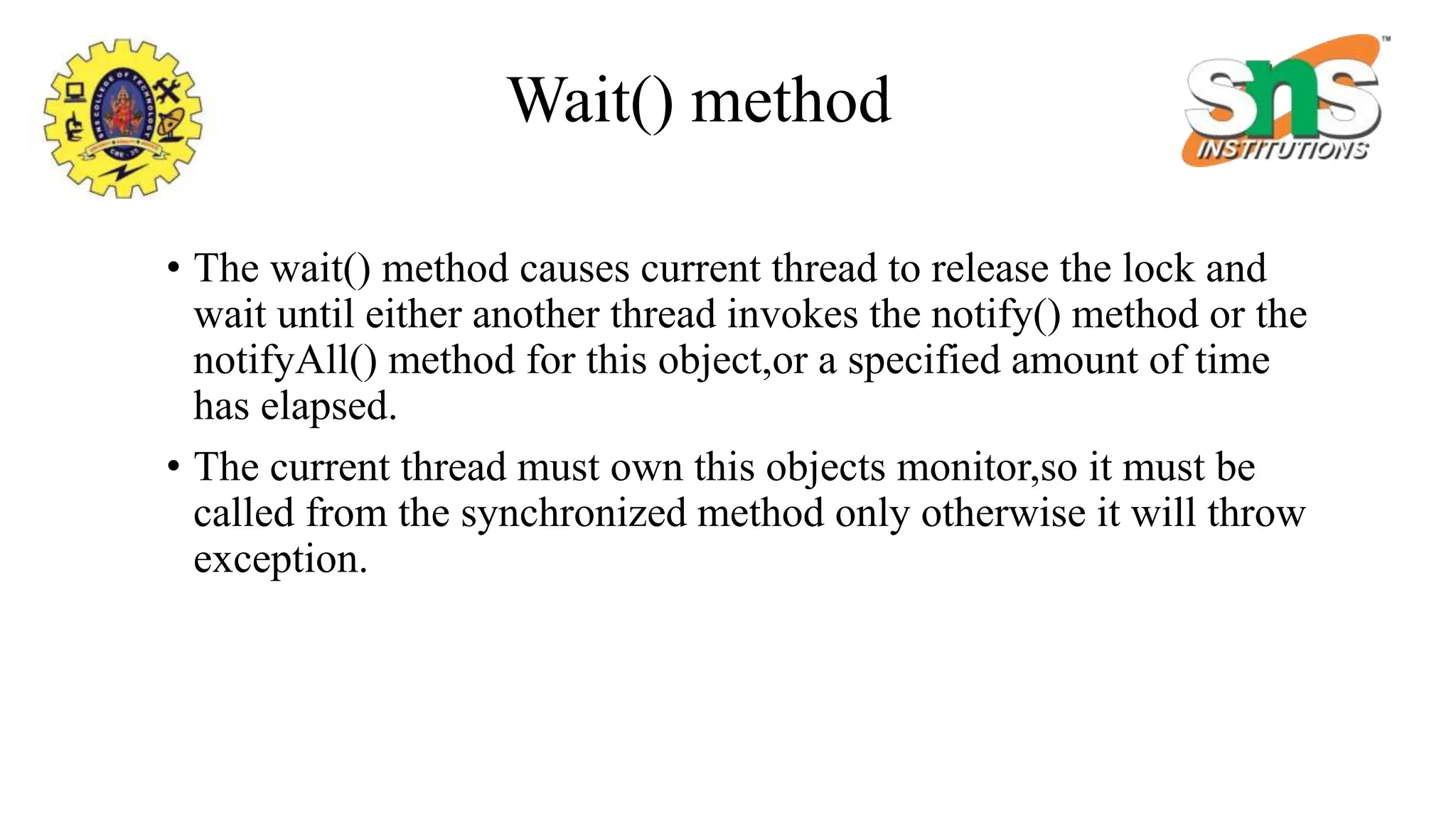 Inter Thread Communicationnpptx Programming Languages Computing 5424