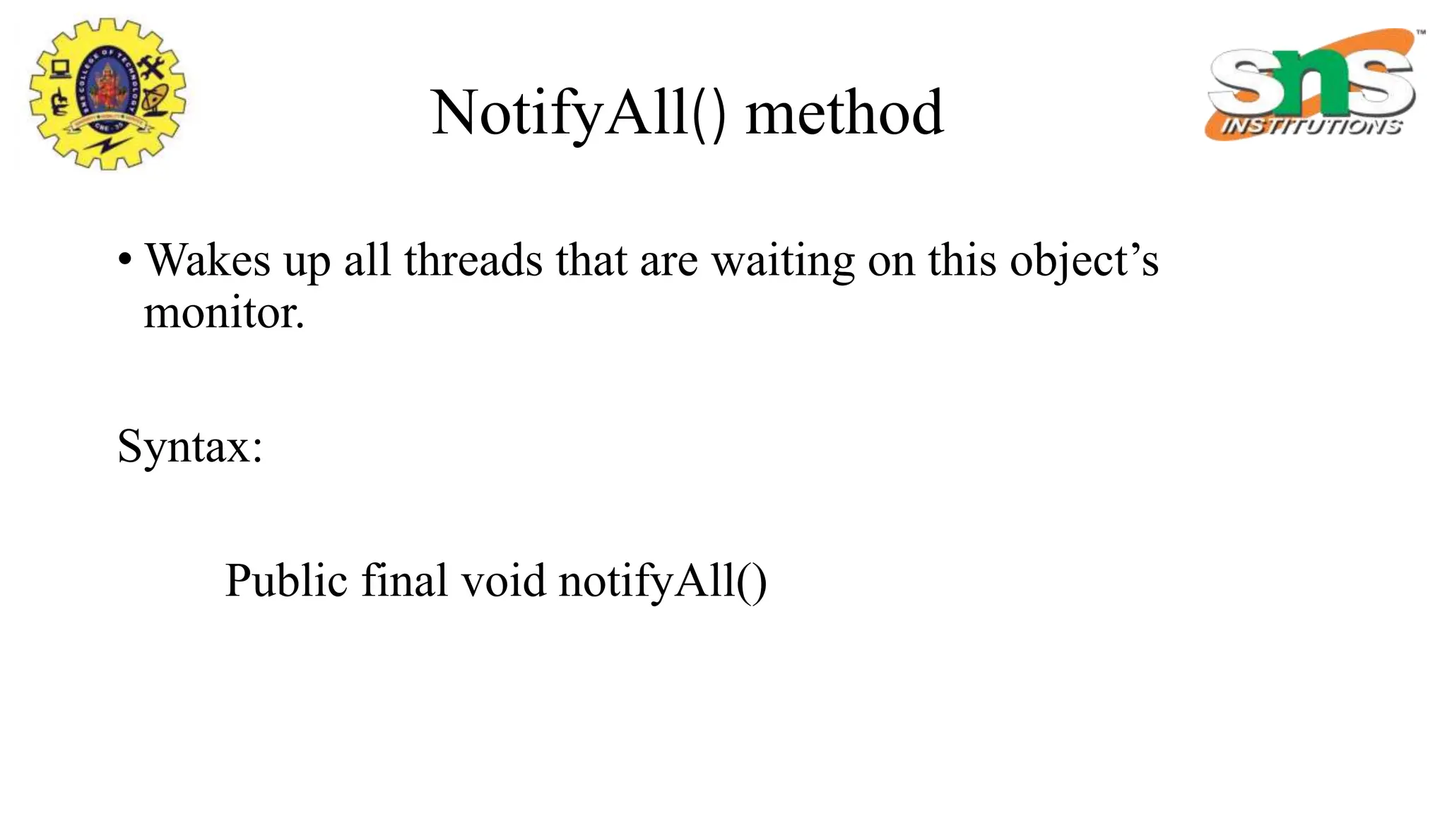 Inter Thread Communicationn.pptx | Programming Languages | Computing