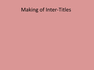 Inter titles powerpoint | PPT