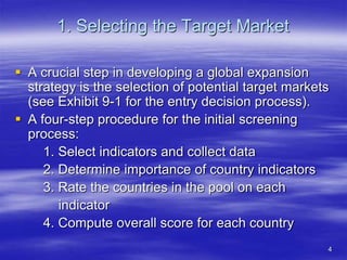 Intertnational marketing management foreign market entry stratigies | PPT