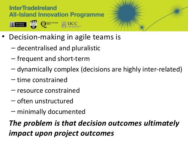 Decision Making In Agile Software Development Teams Solving The Opti…