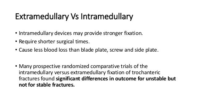 Intertrochanteric Fractures of Femur