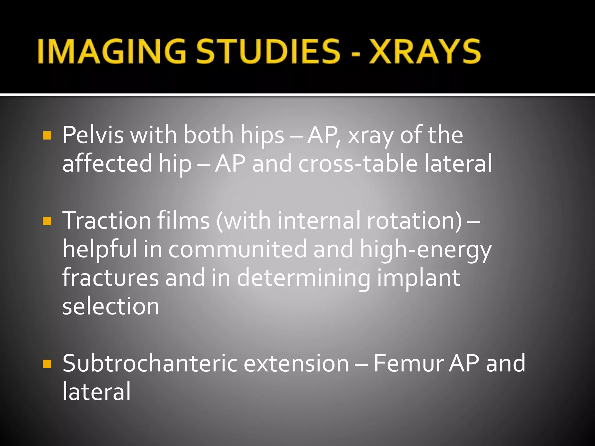 Intertrochanteric fractures of the femur | PPTX