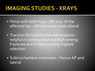 Intertrochanteric fractures of the femur | PPTX