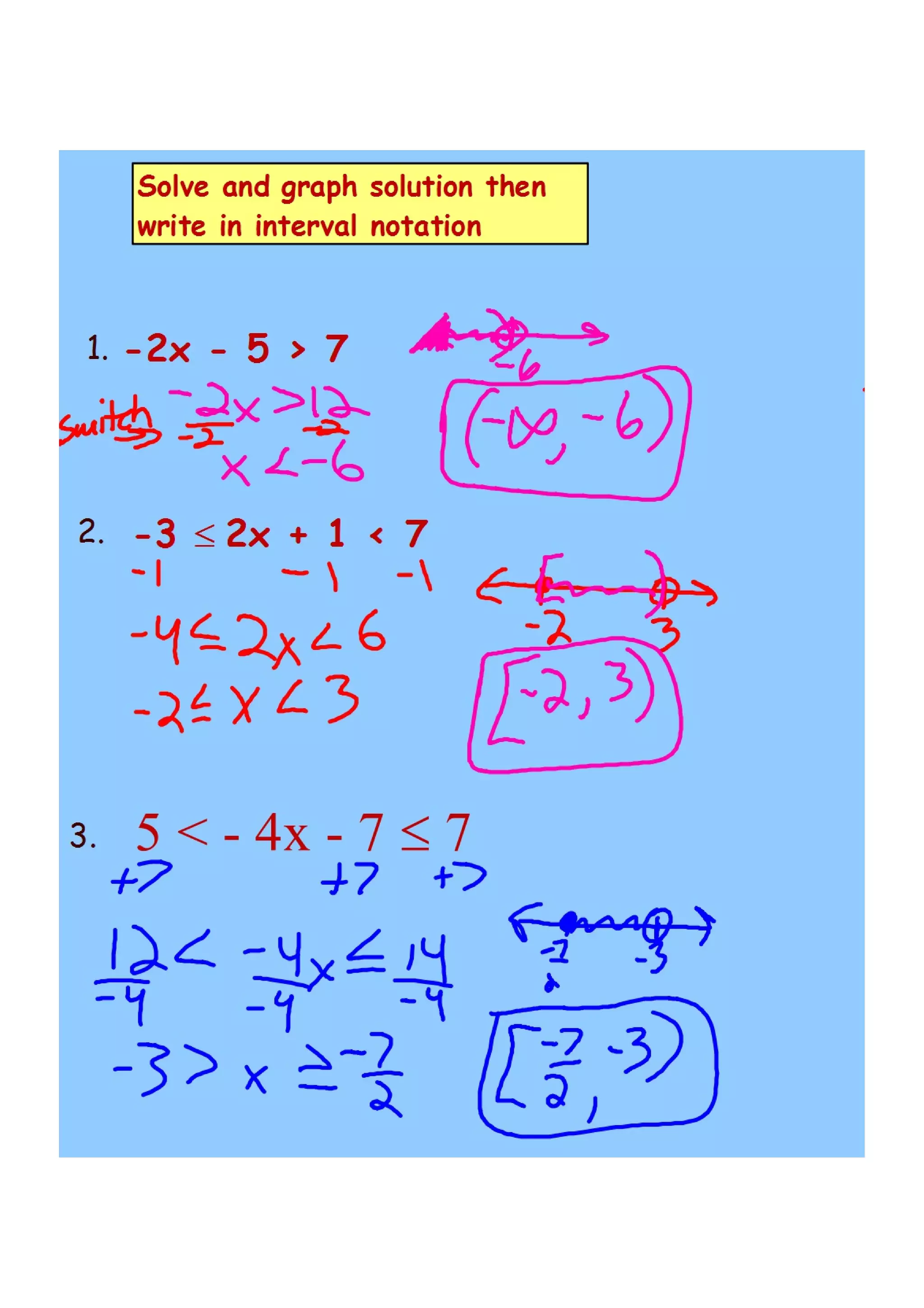 Interval Notation Pdf