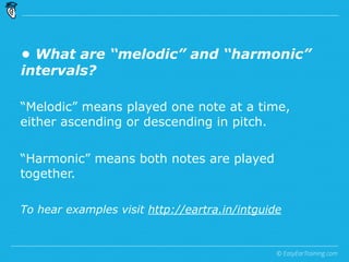 The 5-Minute Guide to Interval Ear Training | PPT
