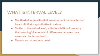Interval measurement data | PPTX