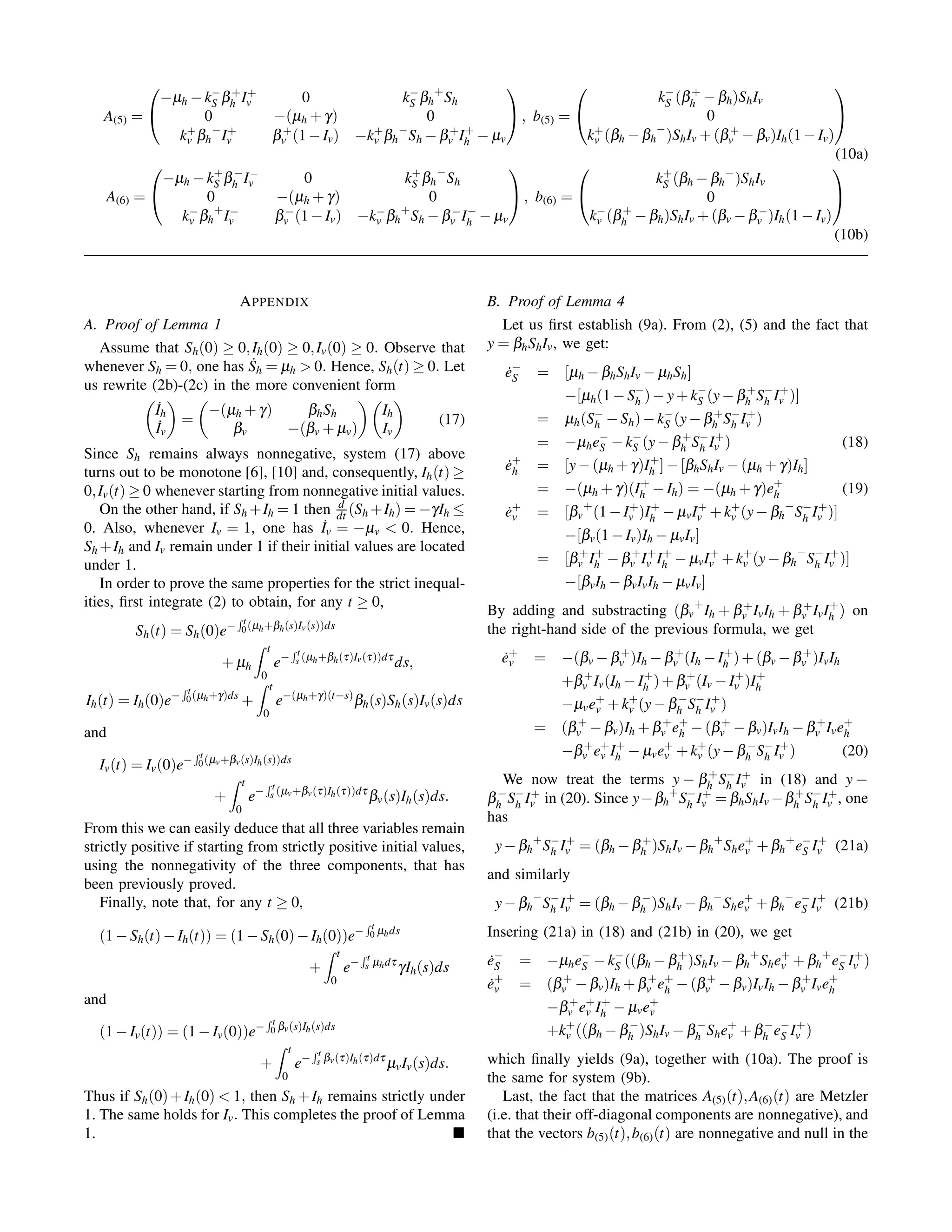 Interval Observer For Uncertain Time Varying Sir Si Model Of Vector Borne Disease Pdf