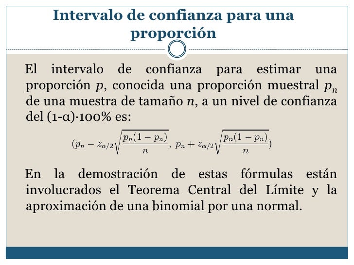 Intervalos de Confianza