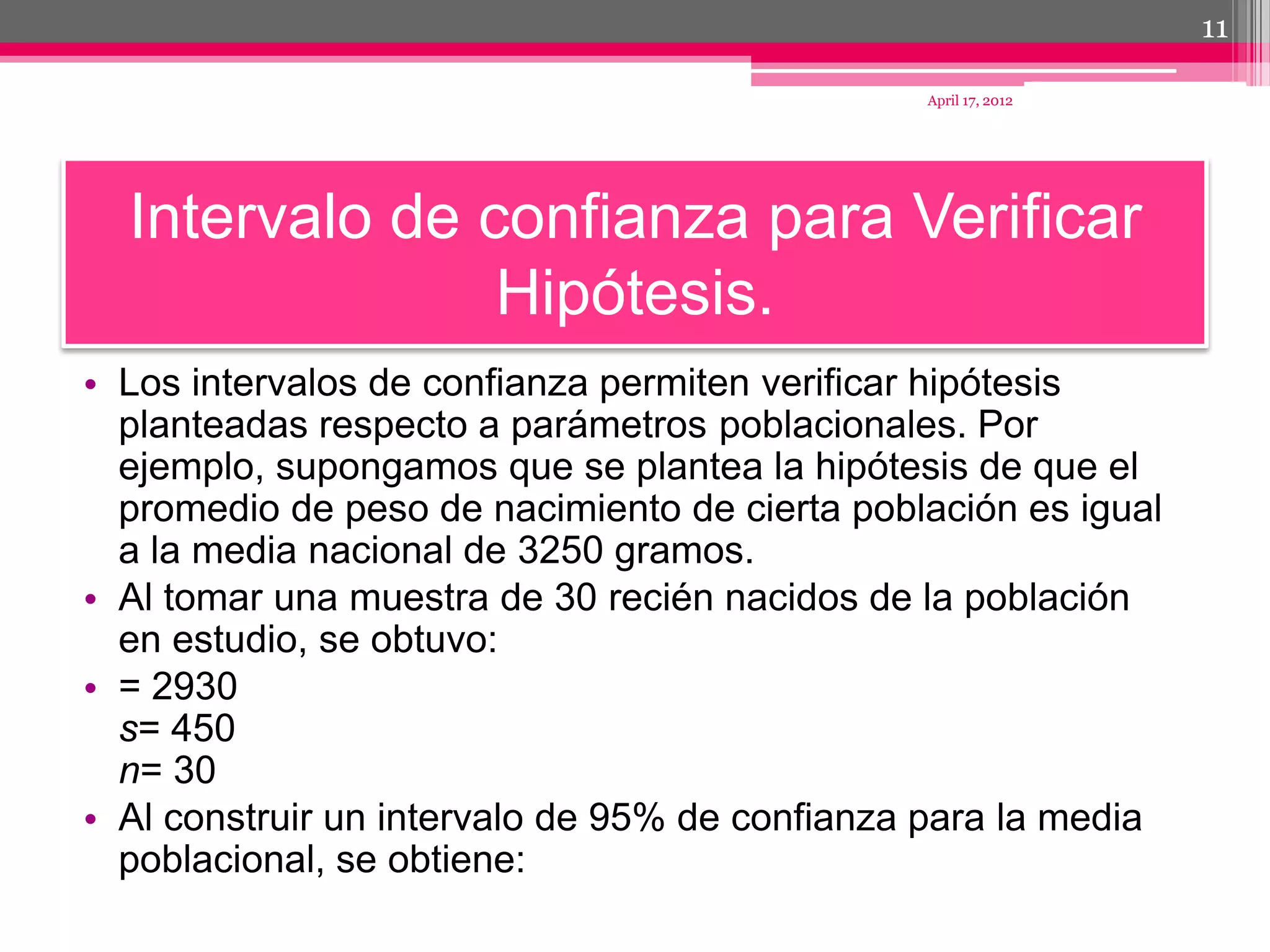 Intervalos de confianza(inv) | PPTX