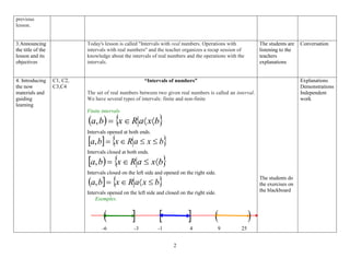 Intervals of numbers. operations with intervals of numbers | PDF