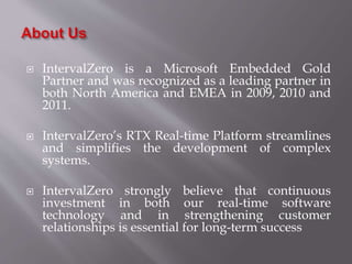IntervalZero RTOS Services Provider in USA.pptx